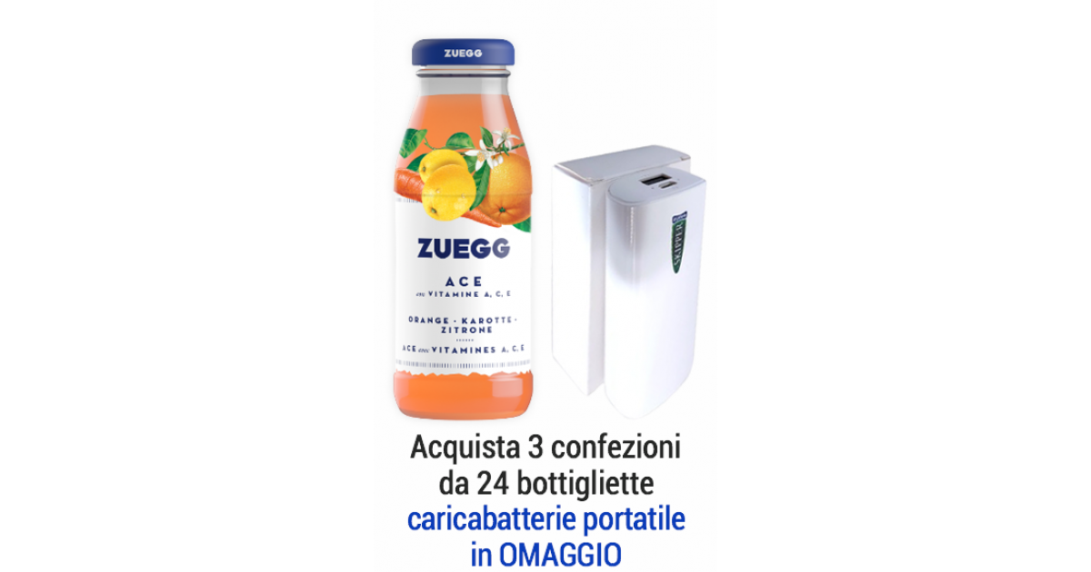 Succhi Zuegg Top 0,20 l ace - Conf. 24 pz - Zuegg - Bevande succhi online