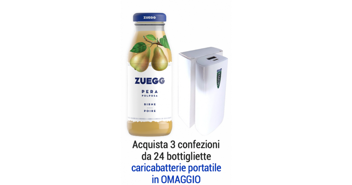 Succhi Zuegg Top 0,20 l pera - Conf. 24 pz - Zuegg - Bevande succhi online