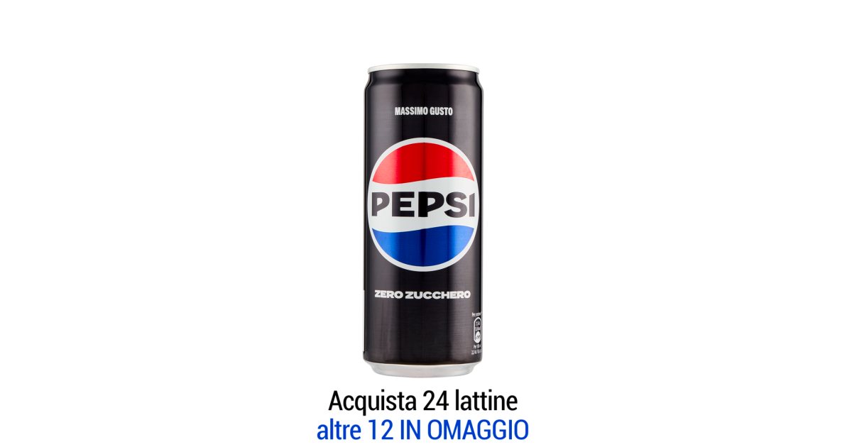Pepsi Zero 0,33 l lattina - Pepsi - Bevande Bibite online